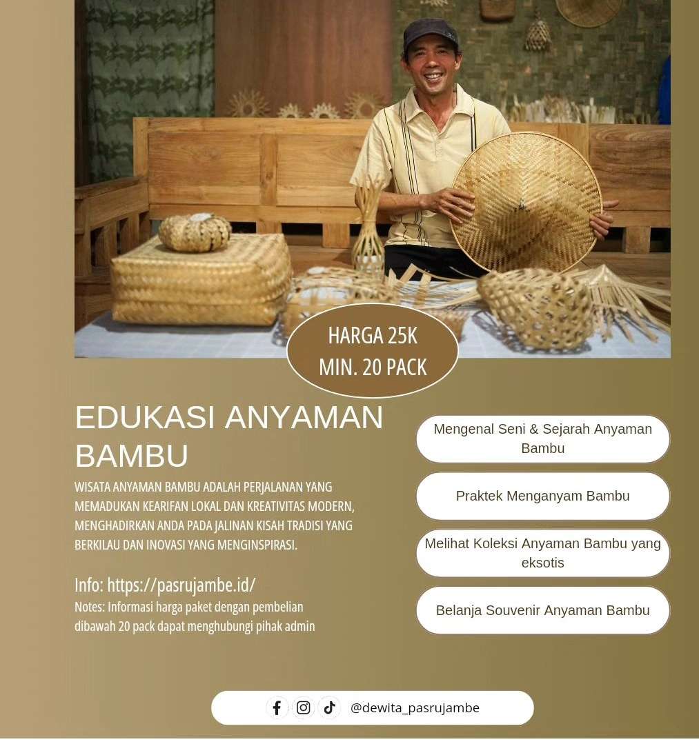 Eduwisata Anyaman Bambu