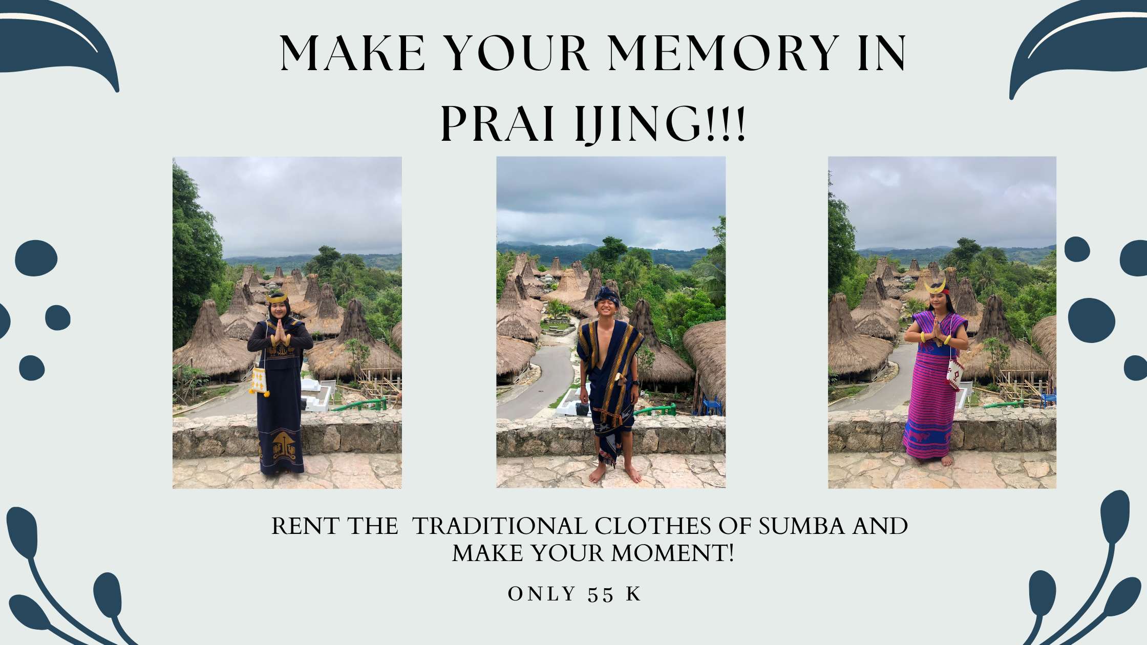 Sewa Baju Adat | Rent Traditional Clothes Of Sumba - Kampung Adat Prai ...